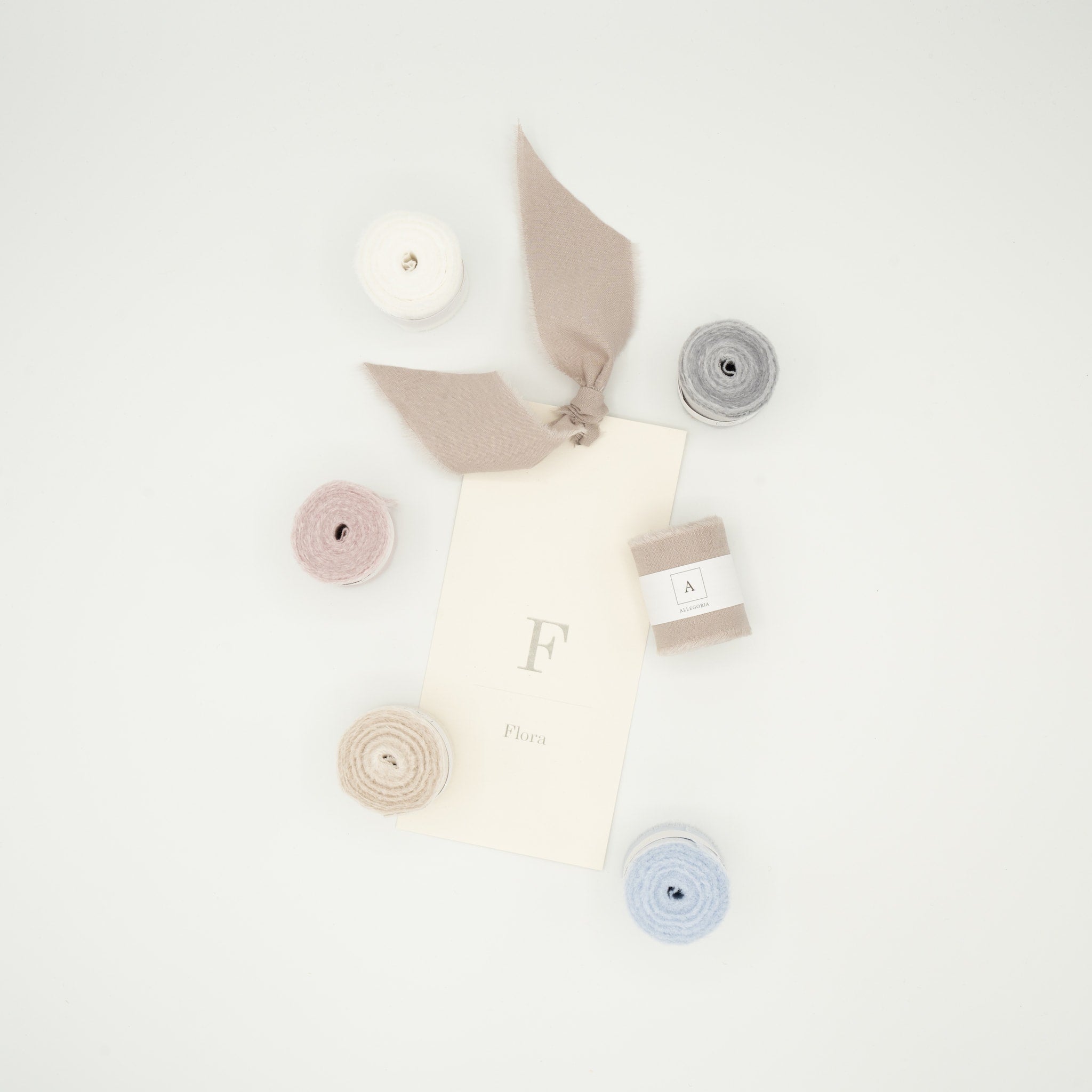Cappuccino - Frayed Cotton Ribbon | Allegoria Textiles
