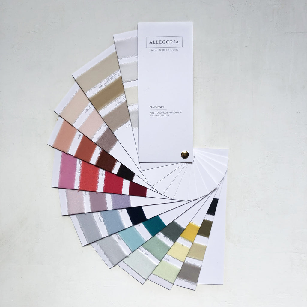 Cartelle colore nastri sfrangiati in seta | Allegoria – Allegoria Textiles